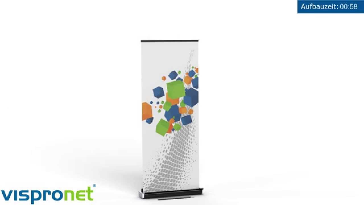 Aufbauanleitung Roll-Up Select Black - YouTube