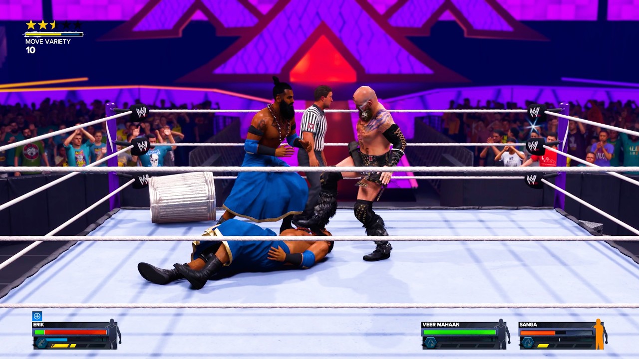 THe Viking Eric vs Sanga The Indian wrestler full WWE Match - YouTube