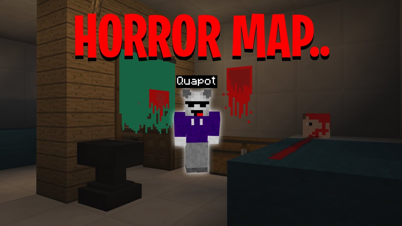 PLAYING A HORROR MAP FOR HALLOWEEN!! Minecraft Bedrock - YouTube