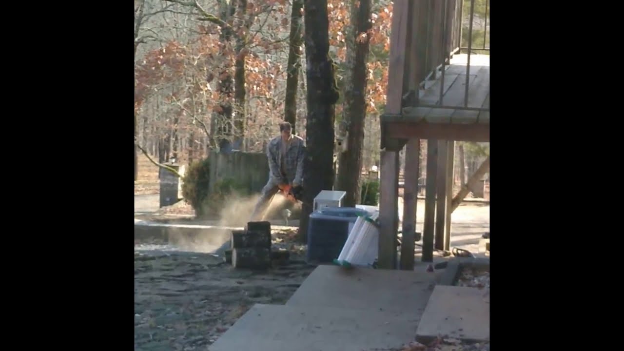 Tree Felling by House by Steve Sparr - YouTube