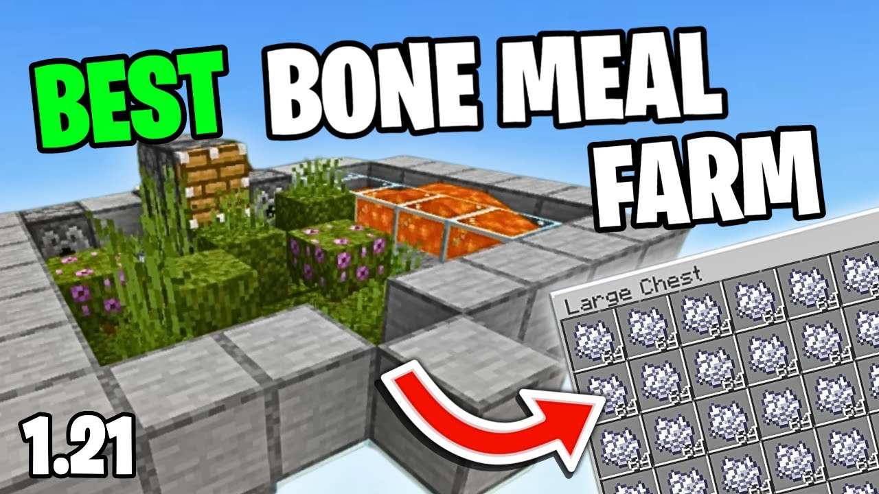 Minecraft: Best Bone Meal Farm 1.21! Bedrock/Mcpe/Consoles - YouTube