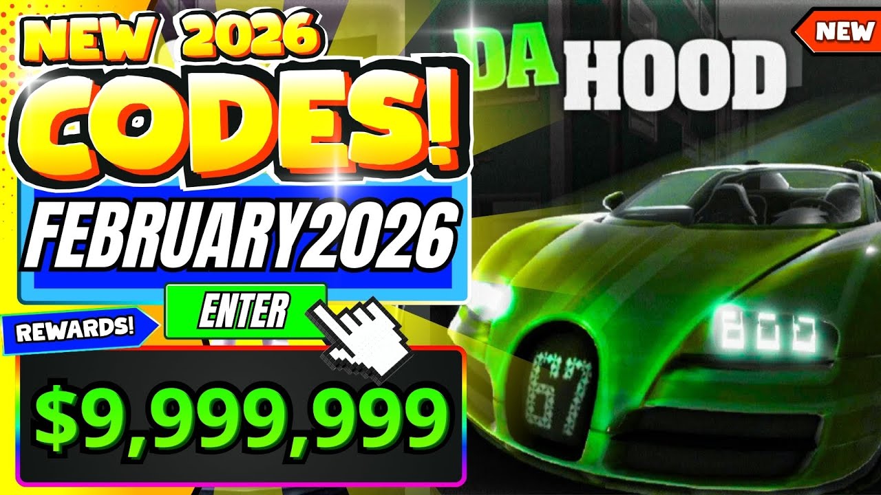 *NEW CODES!!* ALL NEW *WORKING* CODES IN DA HOOD CODES 2026 FEBRUARY ...