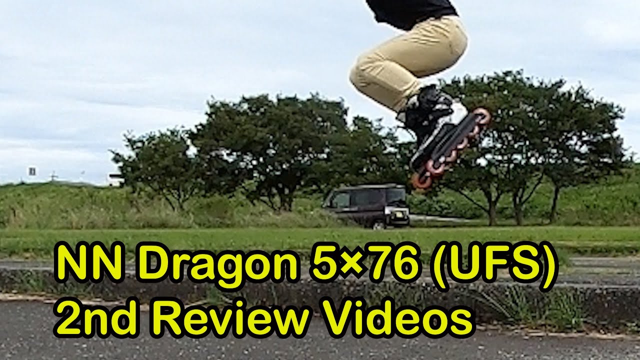 Start inline skate from age 50#80 2nd Review Videos NN Dragon 5×76 (UFS) - YouTube
