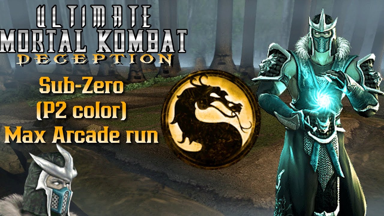 Ultimate Mortal Kombat Deception Sub-Zero(P2 color)MAX arcade run - YouTube
