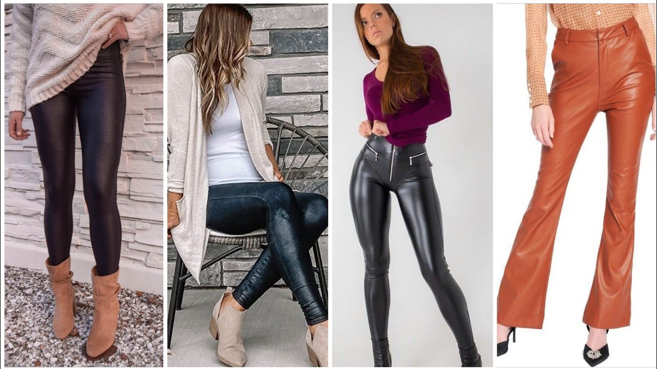 very impressive latest leather pants lagging outfit ideas - YouTube