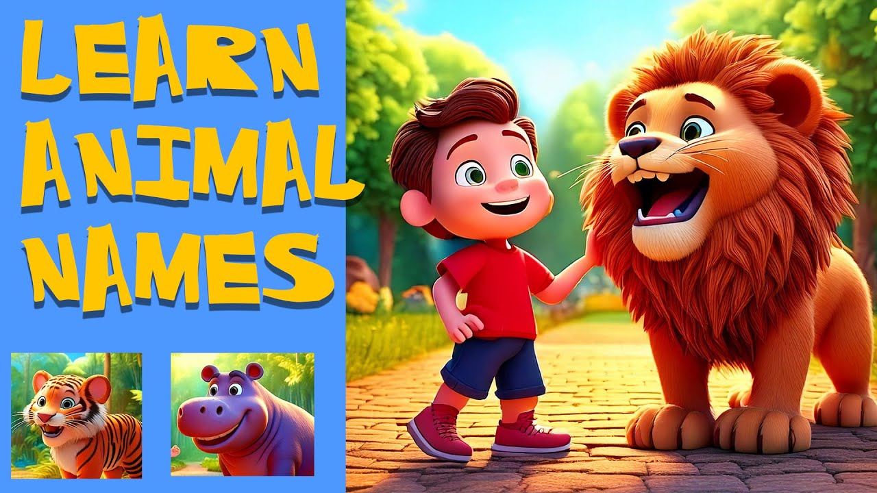 Bobo's Animal Adventure! Learn Animal Names with Fun Song! - YouTube