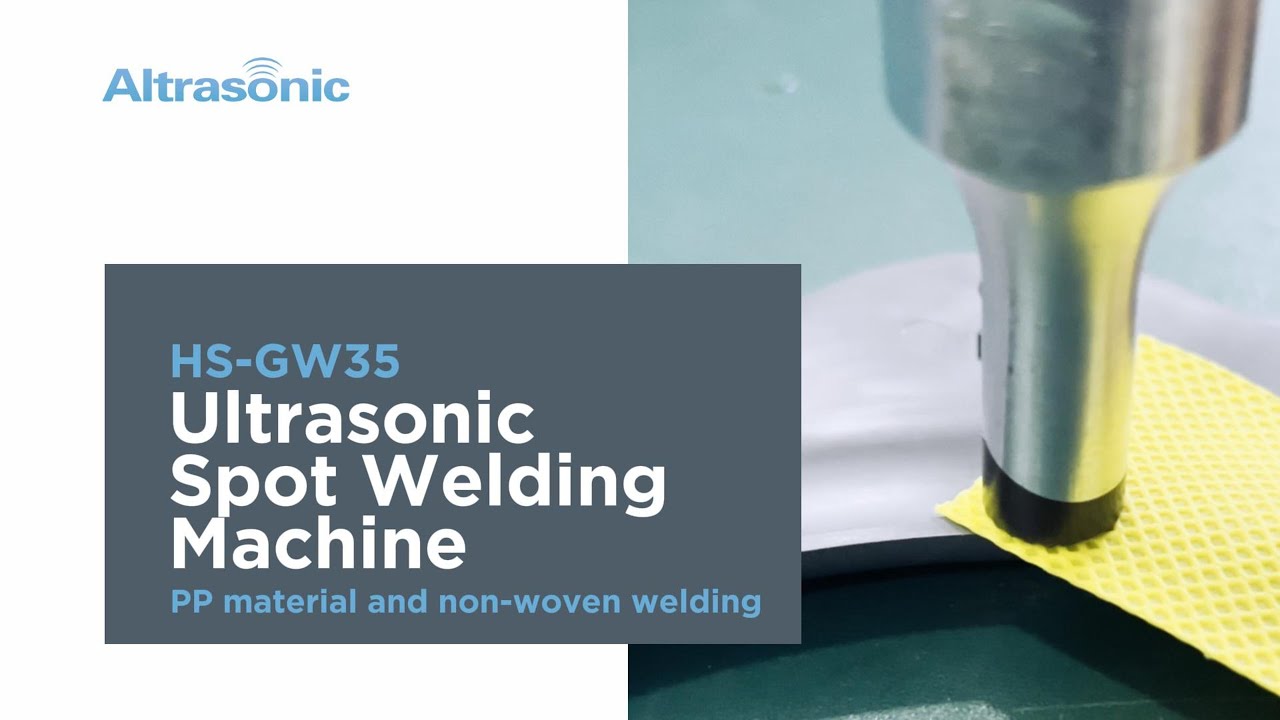 PP material and non-woven fabric welding test by ultrasonic handheld ...