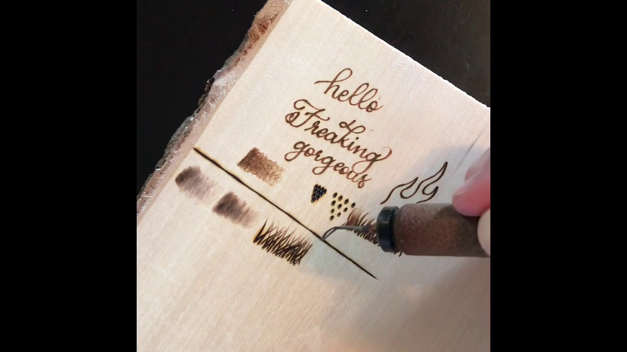 How to: Pyrography-different tips and what I use them for - YouTube