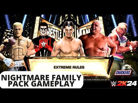 WWE 2K24 Nightmare Family Pack Gameplay (2K 60FPS, PS5) - YouTube