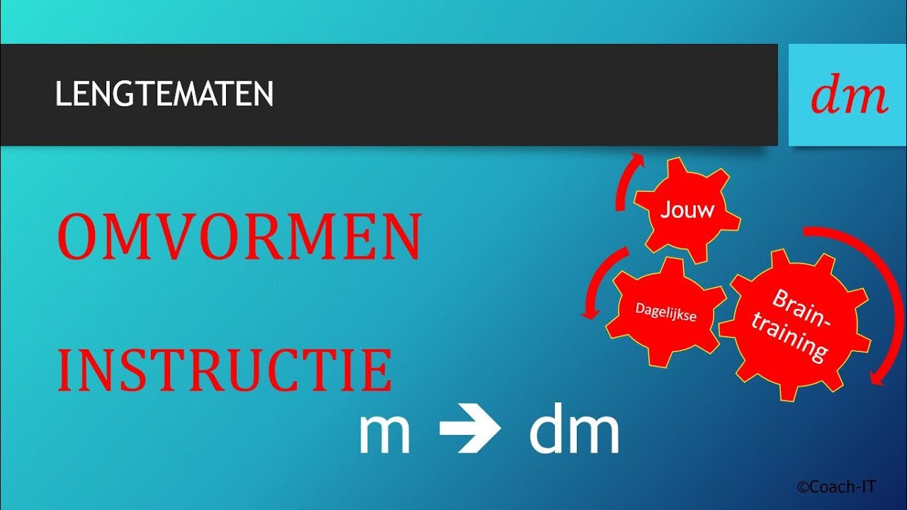 Lengtematen omvormen van m naar dm *** Instructie van de lengtematen ...