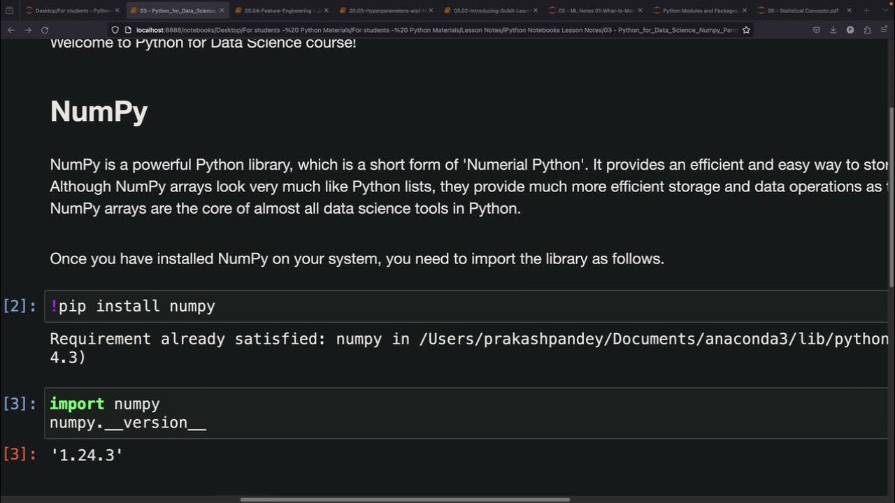 Introduction to python libraries (NUMPY) - YouTube