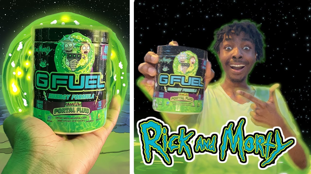 Rick And Morty Unstable Portal Fluid GFUEL | Flavor Review! - YouTube