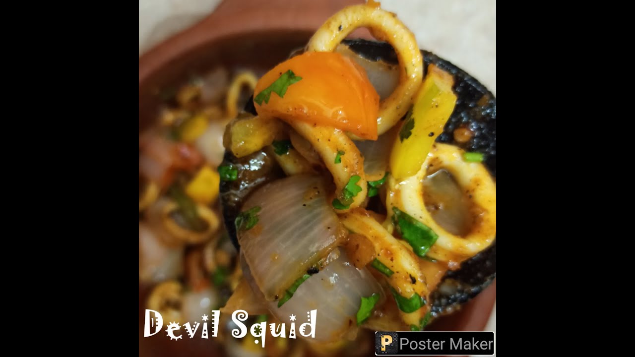 Deviled Squid | Srilankan Recipe | Sea food Recipe | Devil Chicken ...
