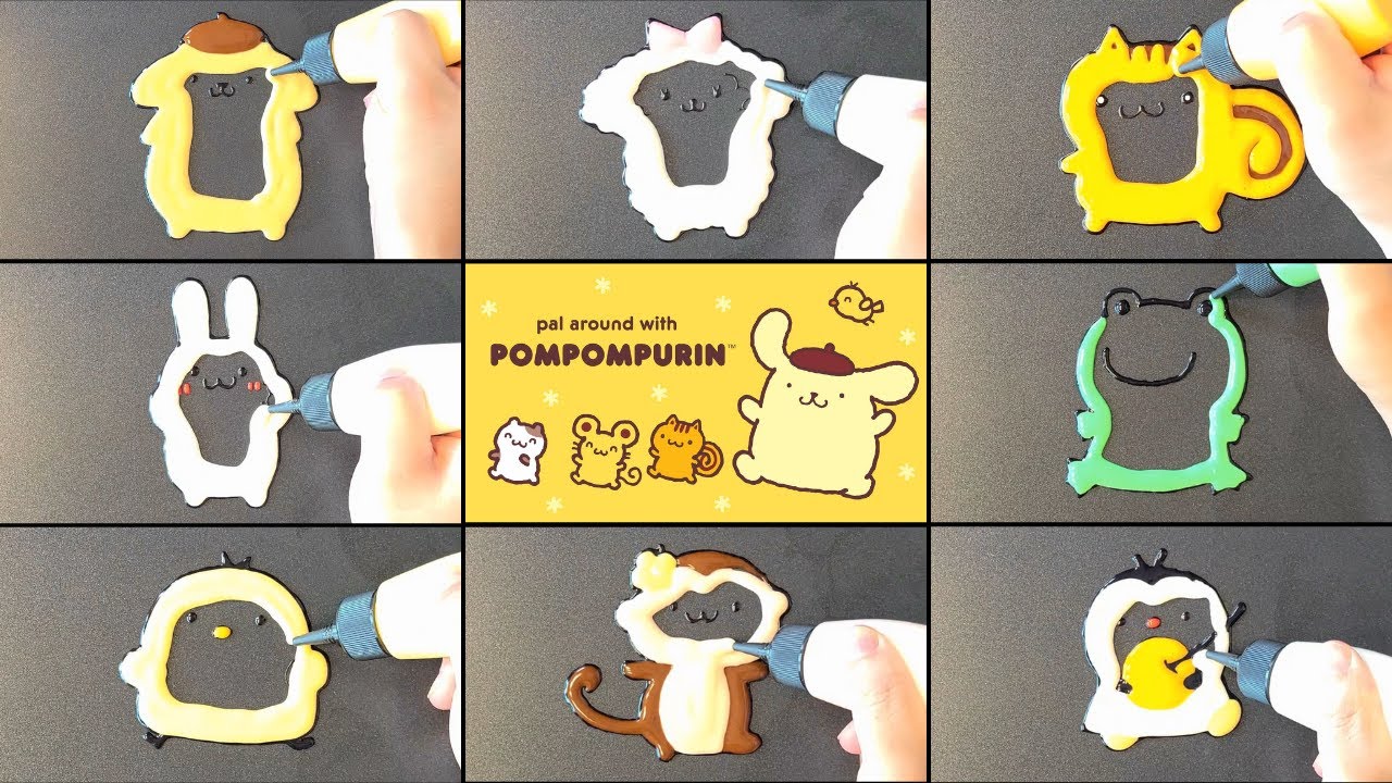 Pompompurin Pancake Art - Pompompurin, Macaroon, Bagel, Powder, Mint ...