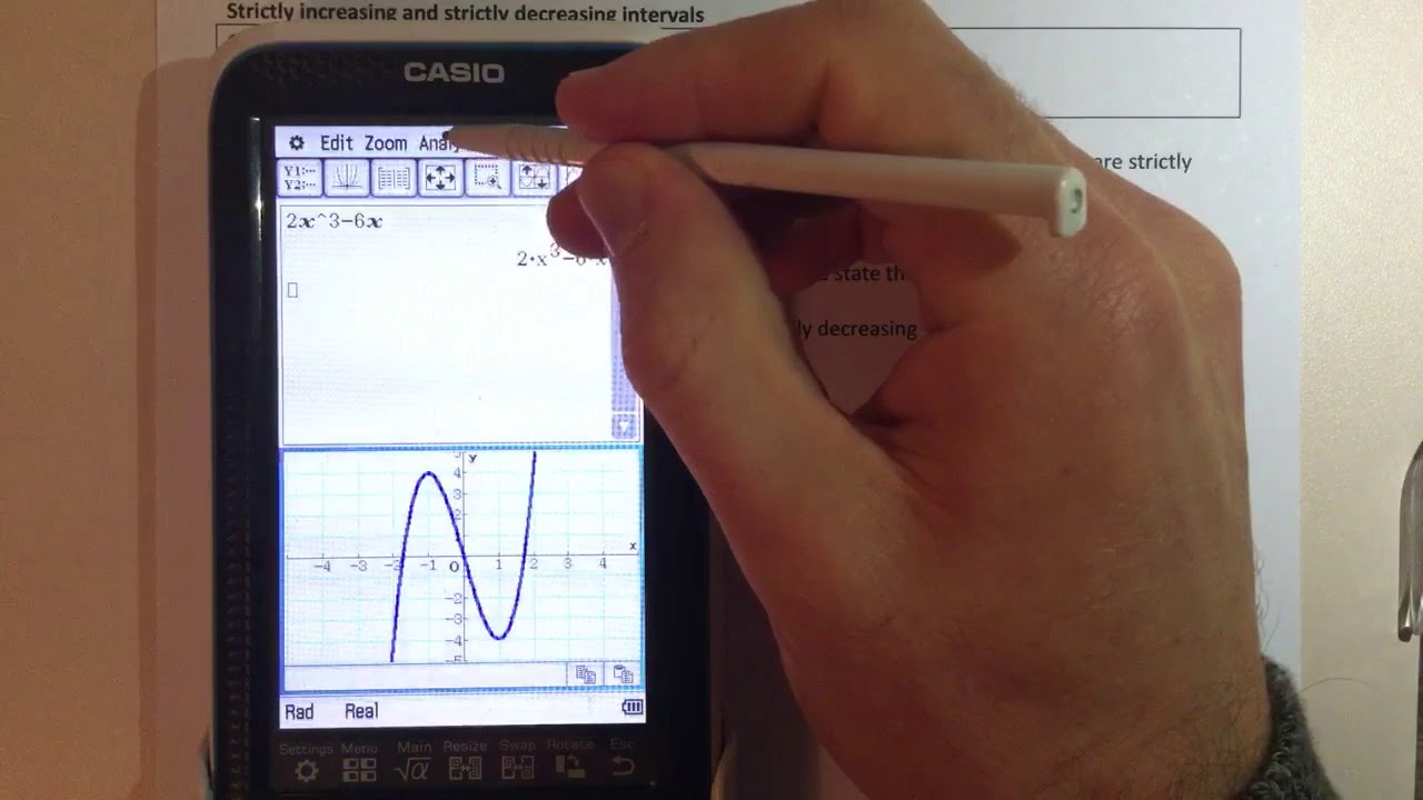 Strictly increasing/decreasing intervals - YouTube