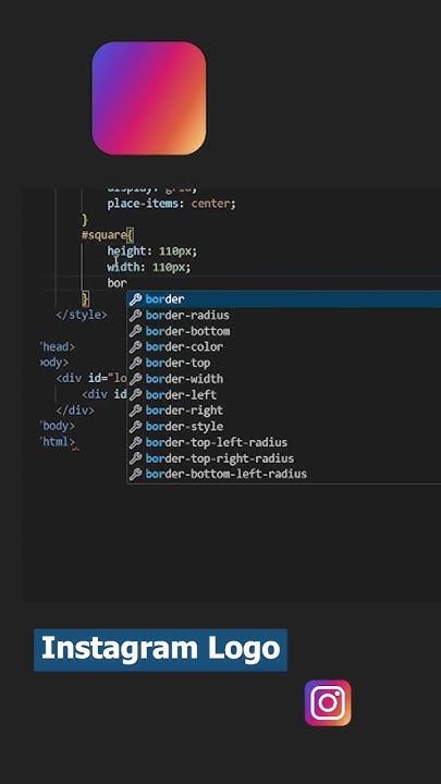 Instagram Logo Using Html And Css Coding Webdevelopment Css Html
