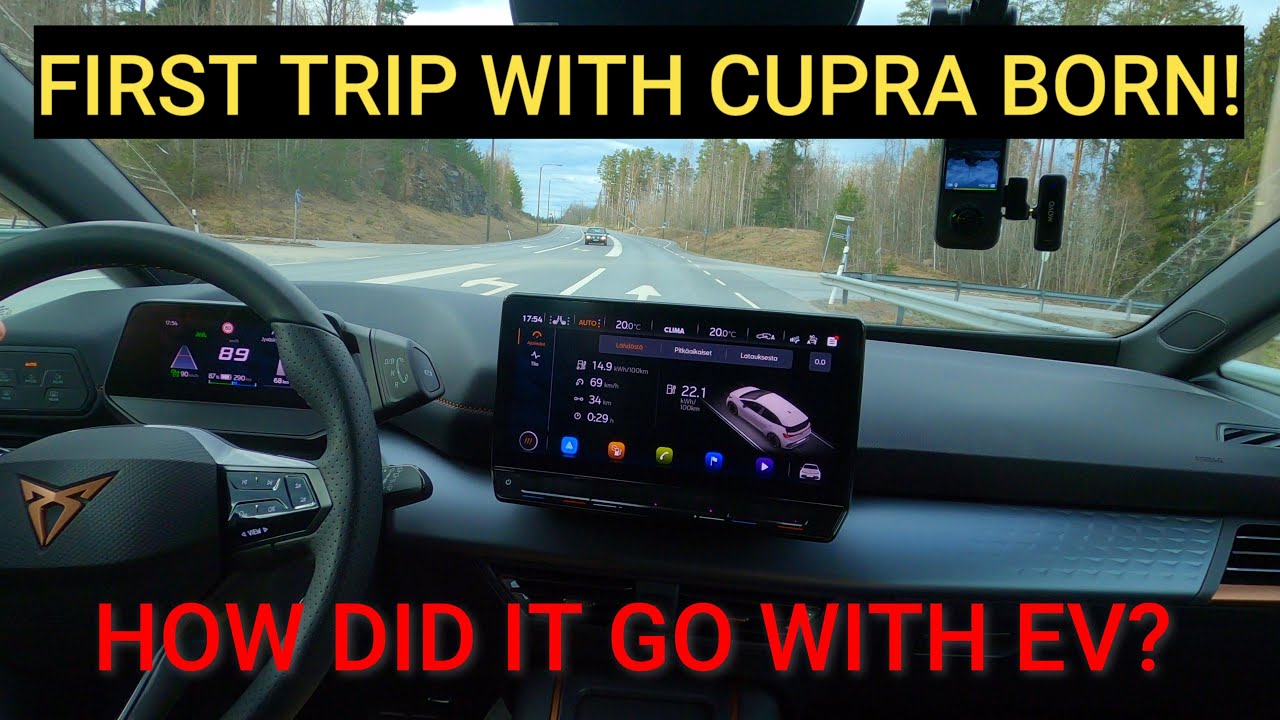 First trip with EV. How did we manage with Cupra Born to Kuortane ...