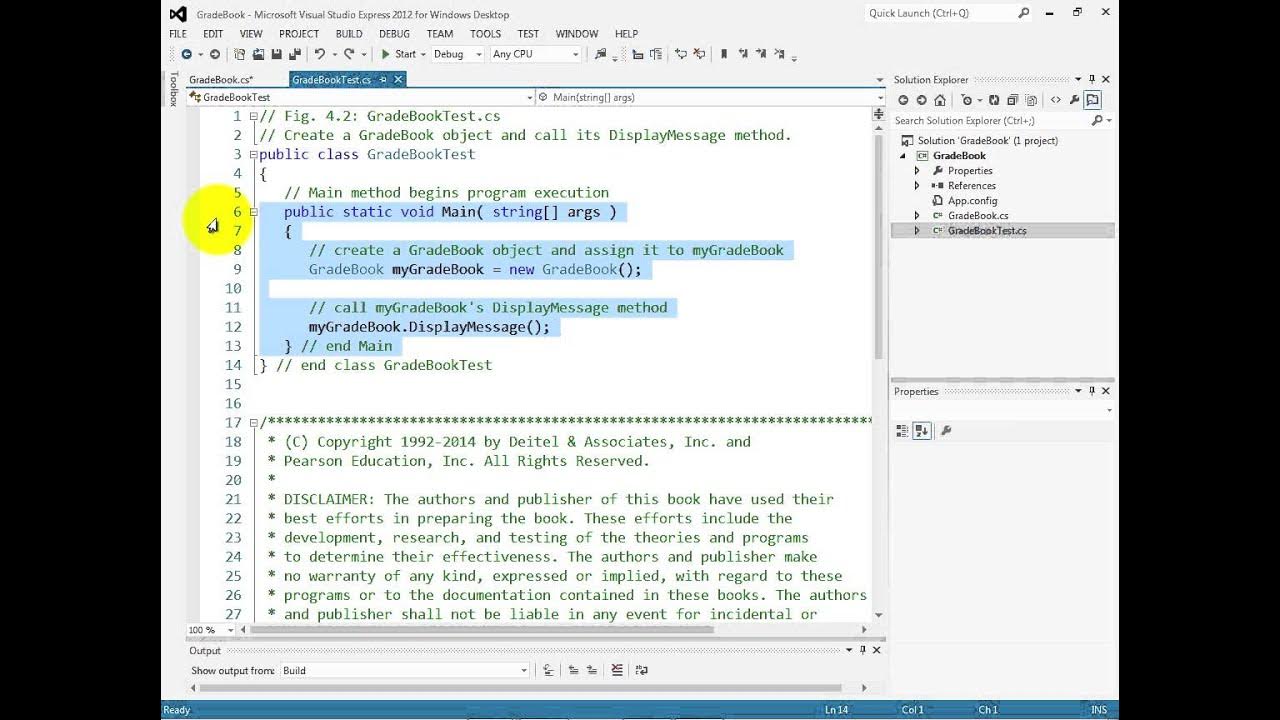 Lesson04 01 Declaring A Class With A Method And Instantiating An Object
