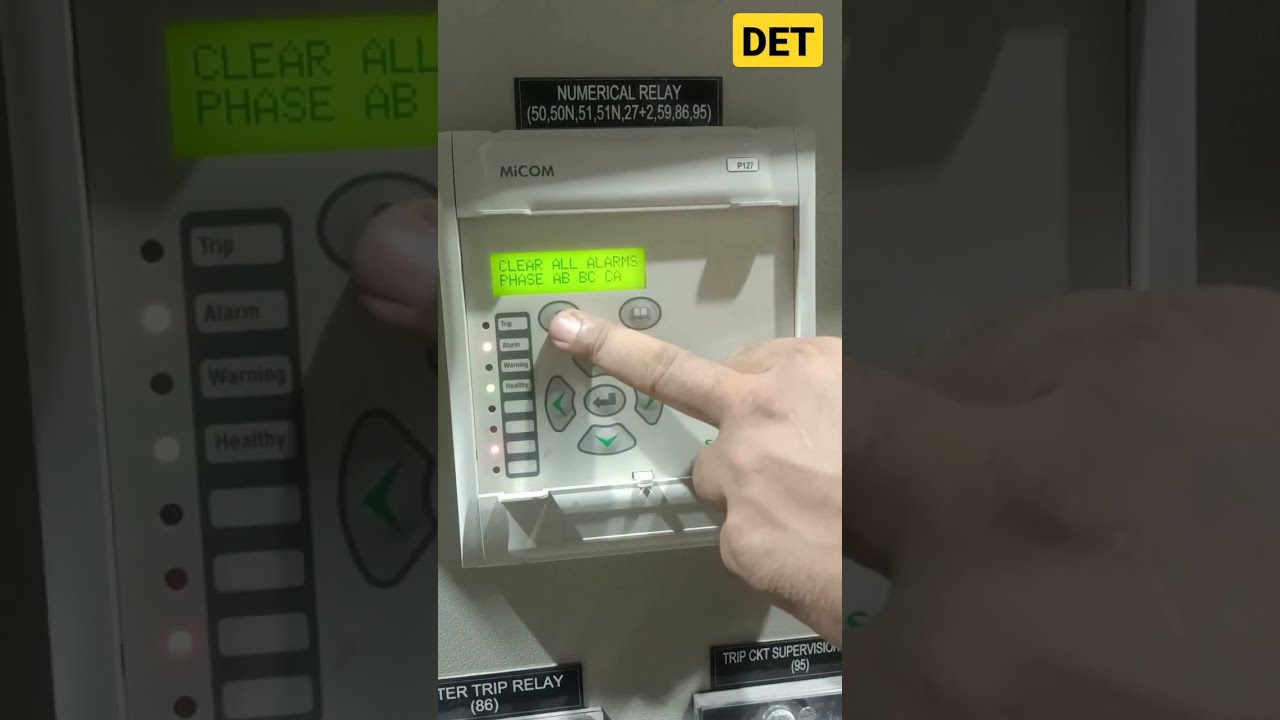 HOW TO RESET FAULT IN SCHNEIDER P127 P122 P125 RELAY IN HINDI HOW TO RESET FAULT IN SCHNEIDER P127 P122 P125 RELAY IN HINDI