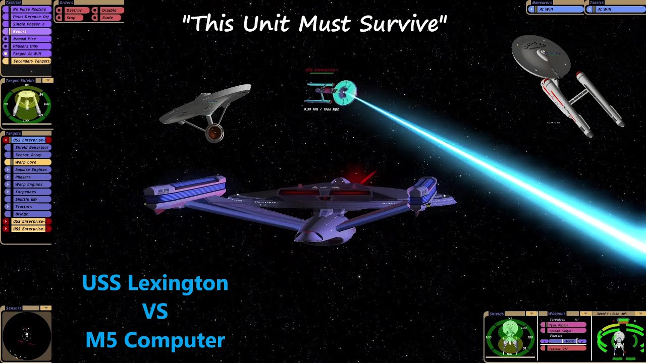 USS Lexington VS M5 Computer | Star Trek The Original Series | Bridge ...