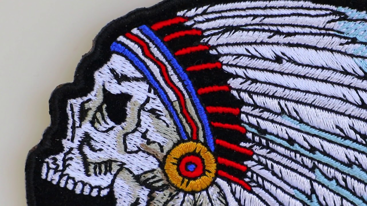 P4697 Indian Skull Patch - YouTube