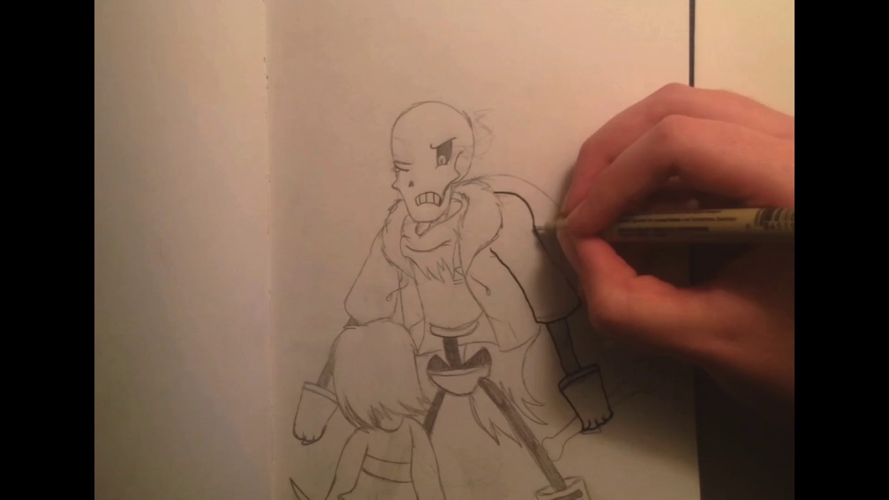 Undertale Speed Draw: Disbelief Papyrus - YouTube