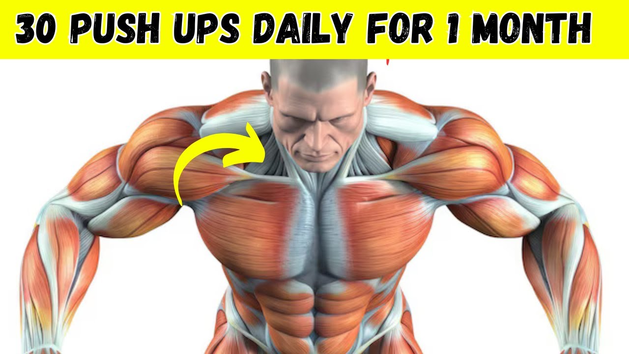 30 Push Ups Daily for 1 Month: Body Transformation Journey - YouTube