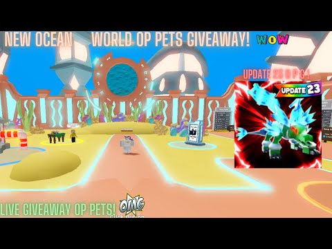(🔴LIVE)Clicker Simulator in New Ocean 🌊 World Op Pets Giveaway! - YouTube