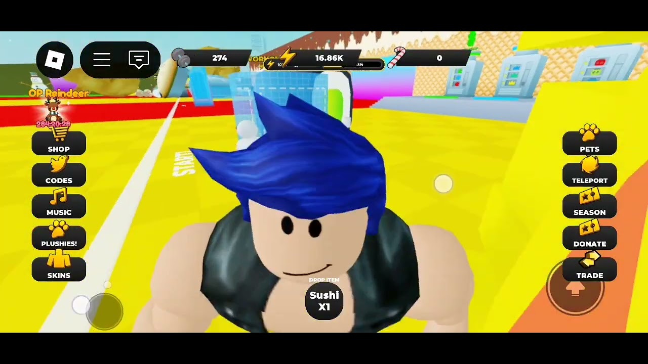 Playing Strongman Simulator | Roblox - YouTube