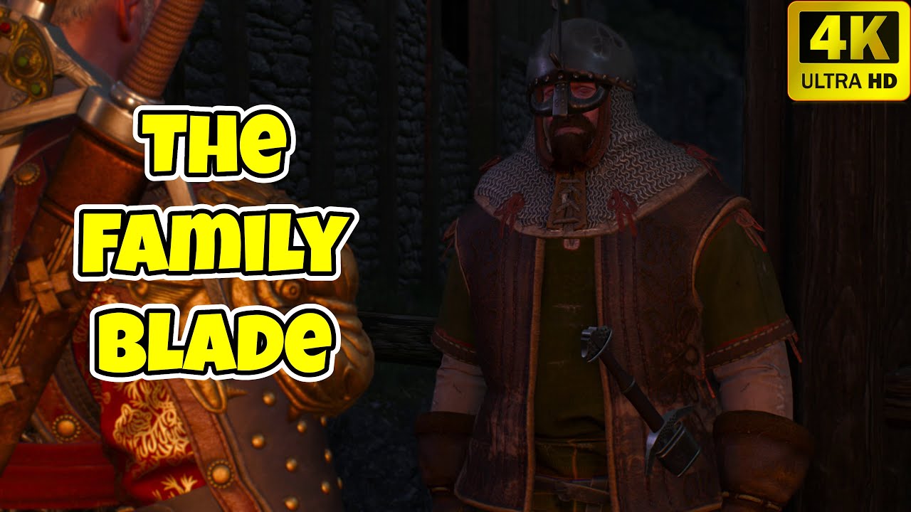 The Witcher 3 The Family Blade Walkthrough - YouTube