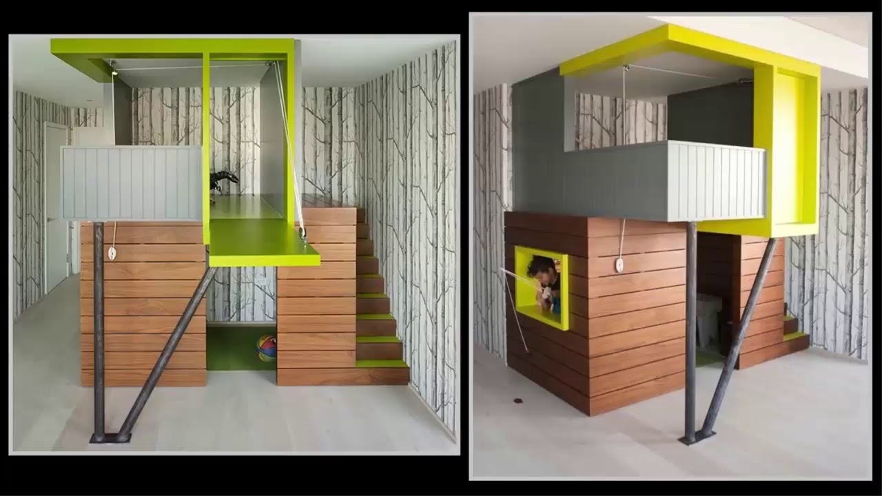 Adorable Indoor Playhouse for Children - Room design - YouTube