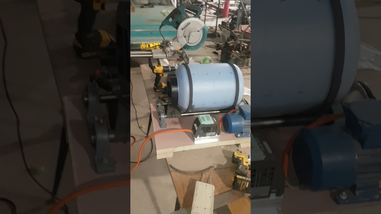 Diy rotary tumbler - YouTube
