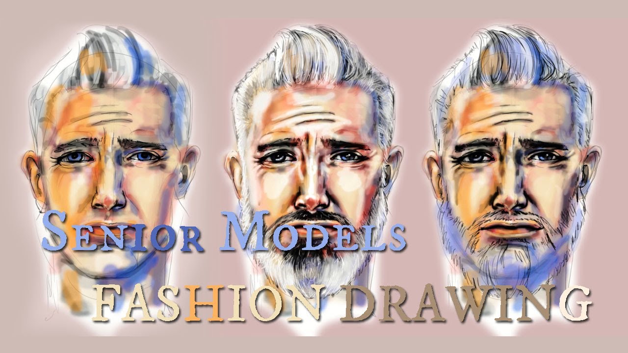 Senior Models - FASHION DRAWING - YouTube