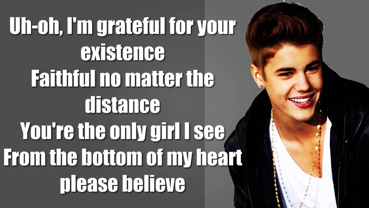 Justin Bieber - All that Matters (LYRICS) - YouTube