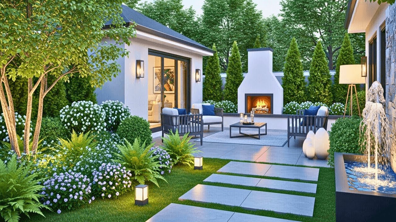 Contemporary Modern Backyard Patio Design Ideas 2025 | Stunning Outdoor ...
