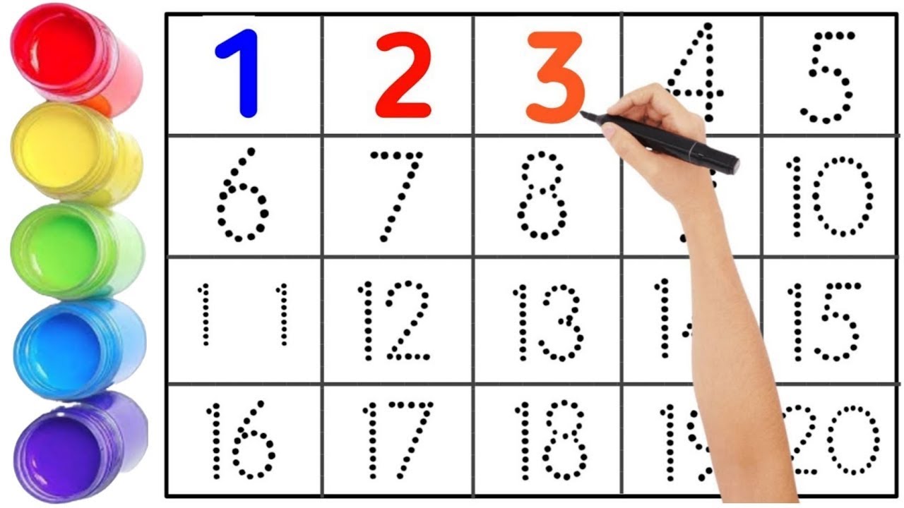 One two three || 1 to 100 counting || 123, 123 Numbers || learn to ...