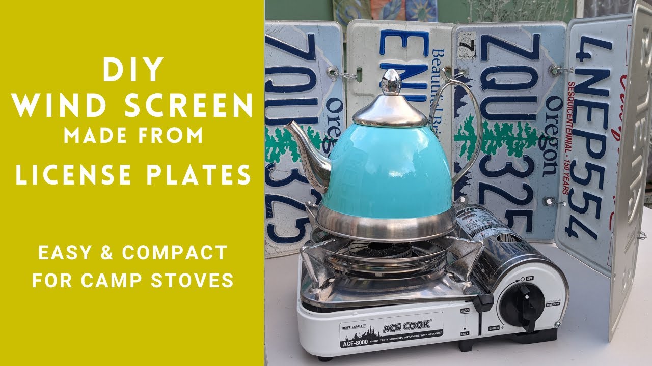 DIY WIND SCREEN FROM LICENSE PLATES ~ @NinthElement #diy - YouTube