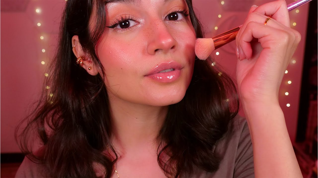 ASMR Full Face Of Dollar Tree Makeup | Tapping & Whispering - YouTube