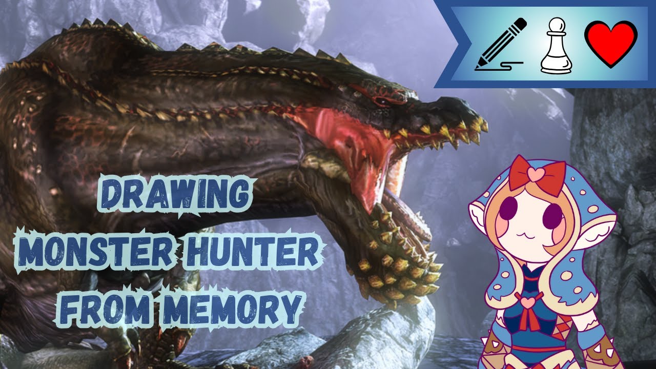 Drawing Monster Hunter from Memory (New challenge!) - YouTube