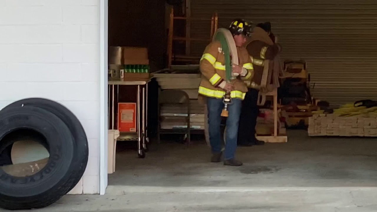 300 foot minute man hose load - YouTube