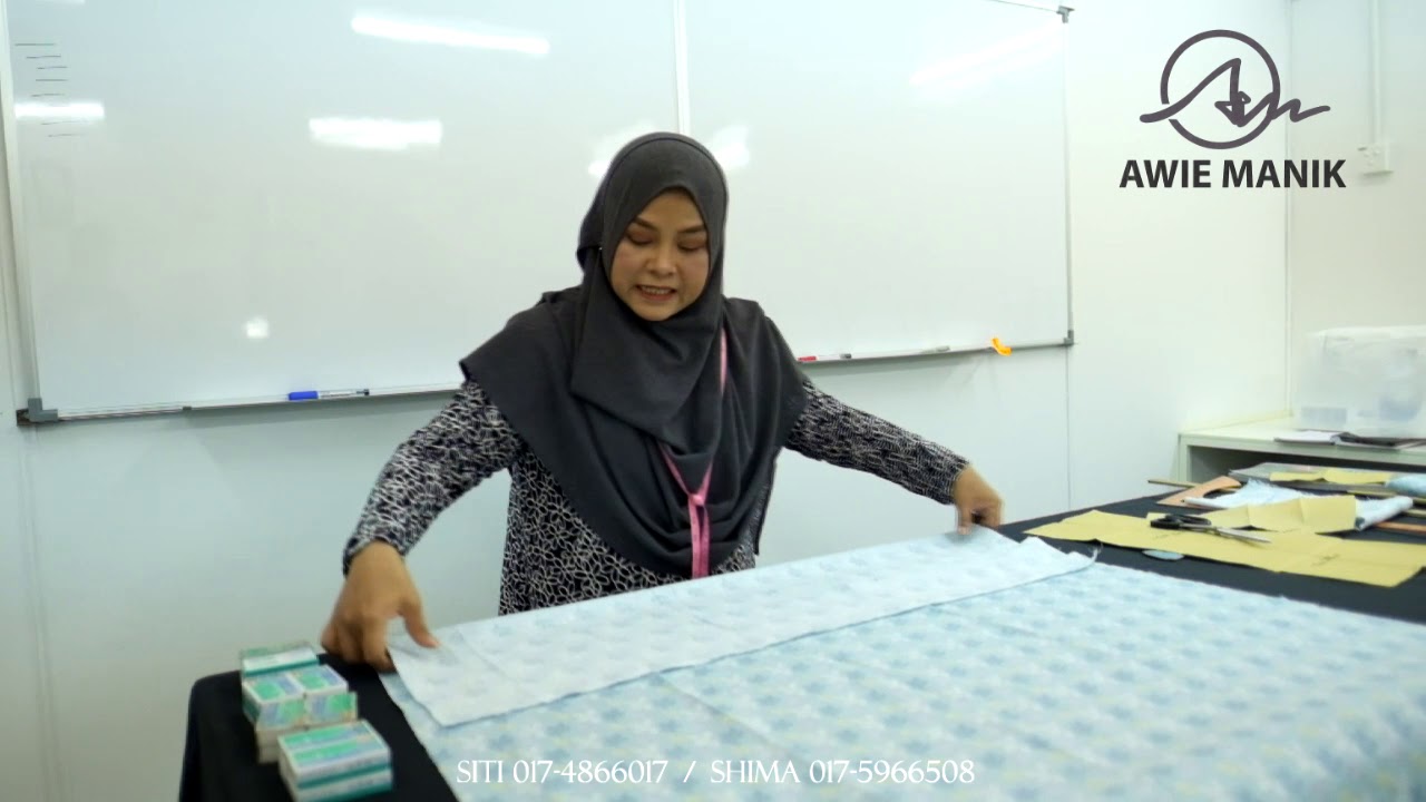 POLA AWIE MANIK: KURUNG PESAK KAIN SUSUN (KANAK KANAK) - YouTube