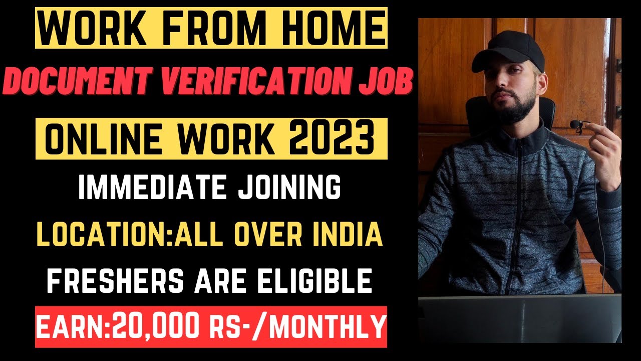 Document Verification Permanent Work From Home Jobs 2023 - YouTube