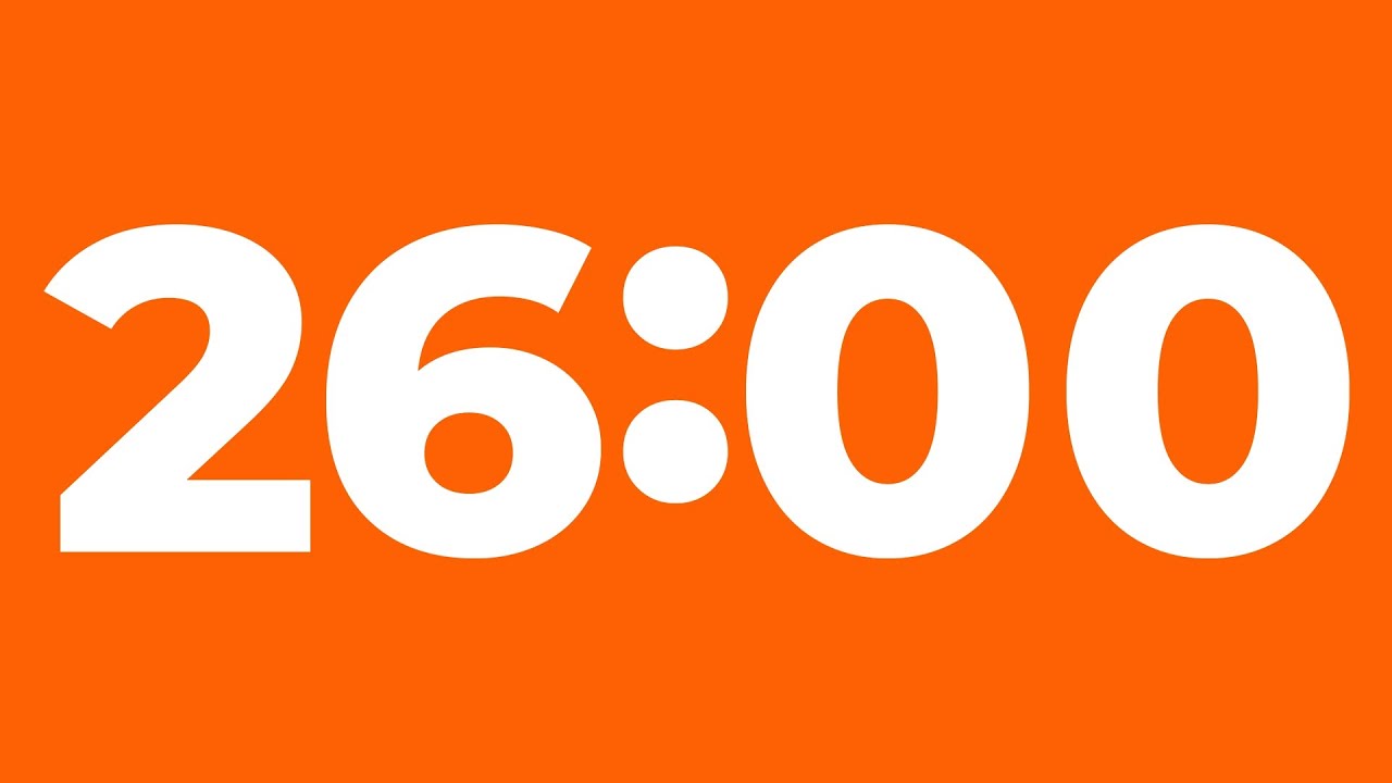 26 Minute Timer With Music | 26 Minutes | 26 Minute Stopwatch - YouTube