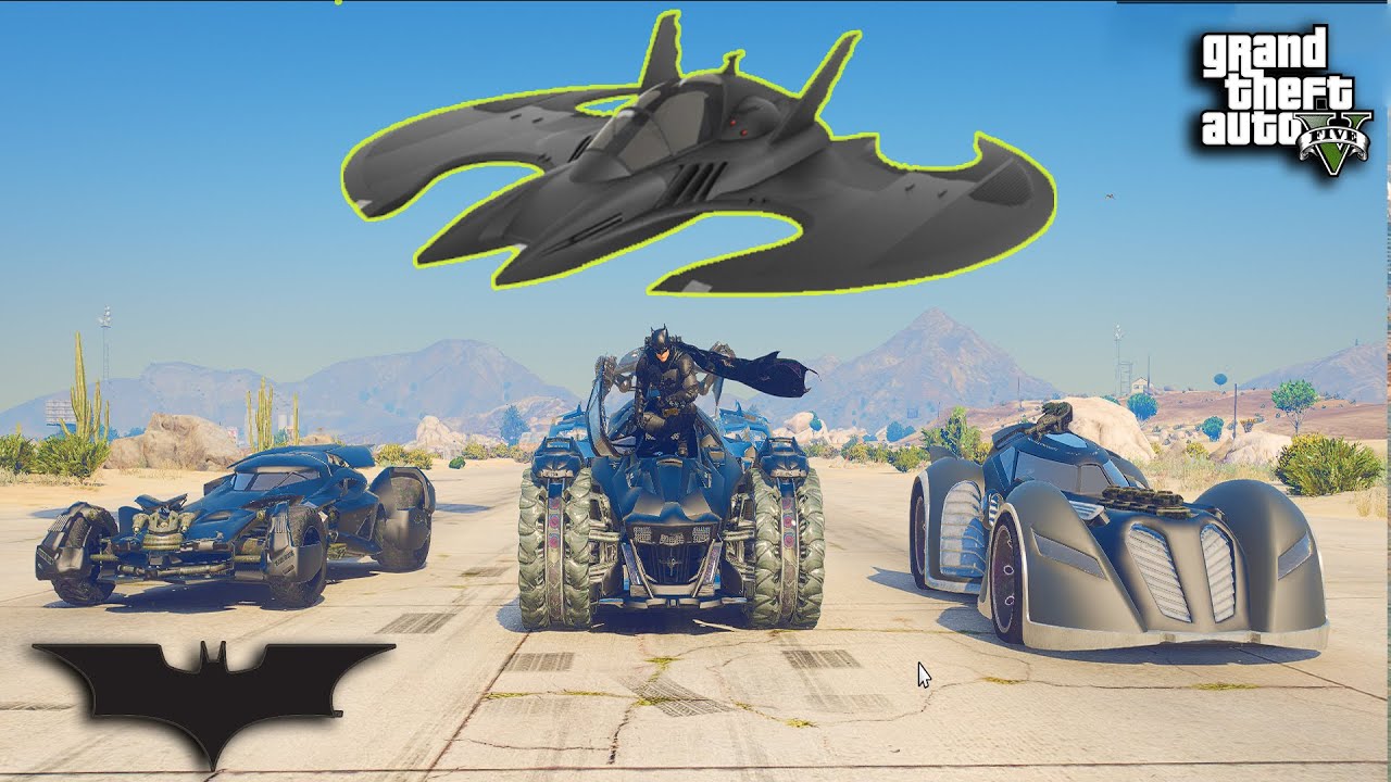 GTA 5 Batman Mod Bat vehicle Collection Part 1 || gta 5 mods - YouTube