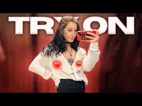 [4K] Transparent Blouse Try On | Lydia Blackwood