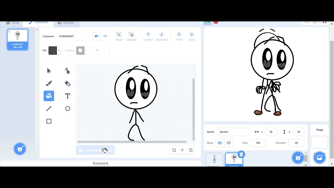 Drawing Henry Stickmin as a Pokemon - YouTube