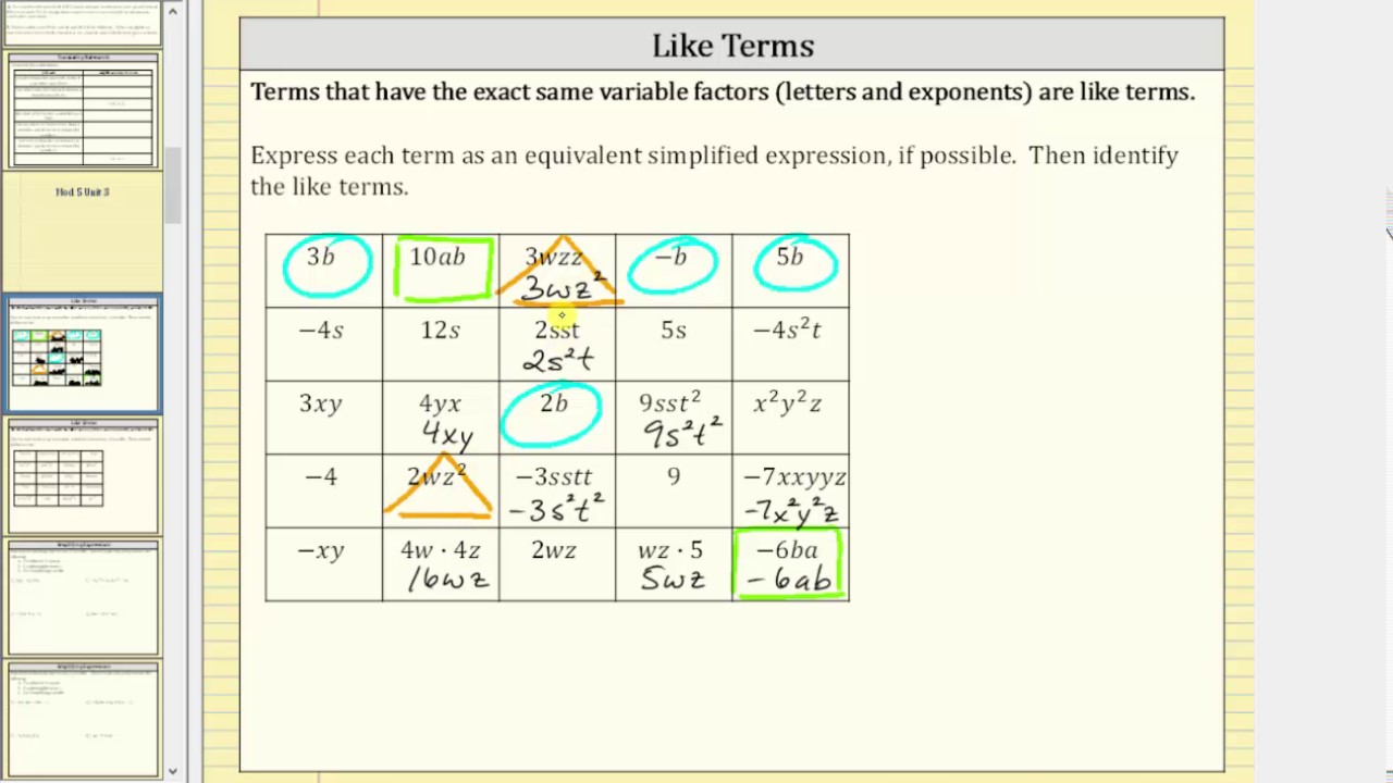 Simplify And Identify Like Terms 1 YouTube simplify-and-identify-like-terms-1-youtube