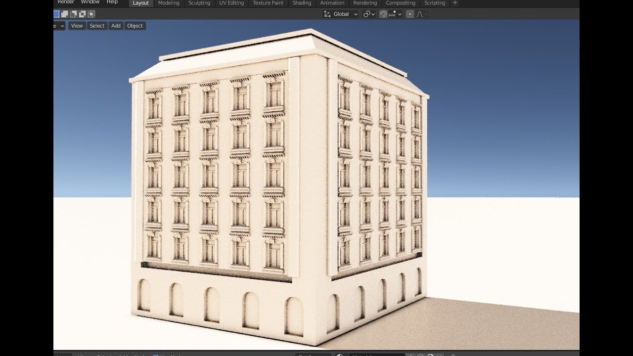 Simple building - Grid Modeler (blender addon) - YouTube