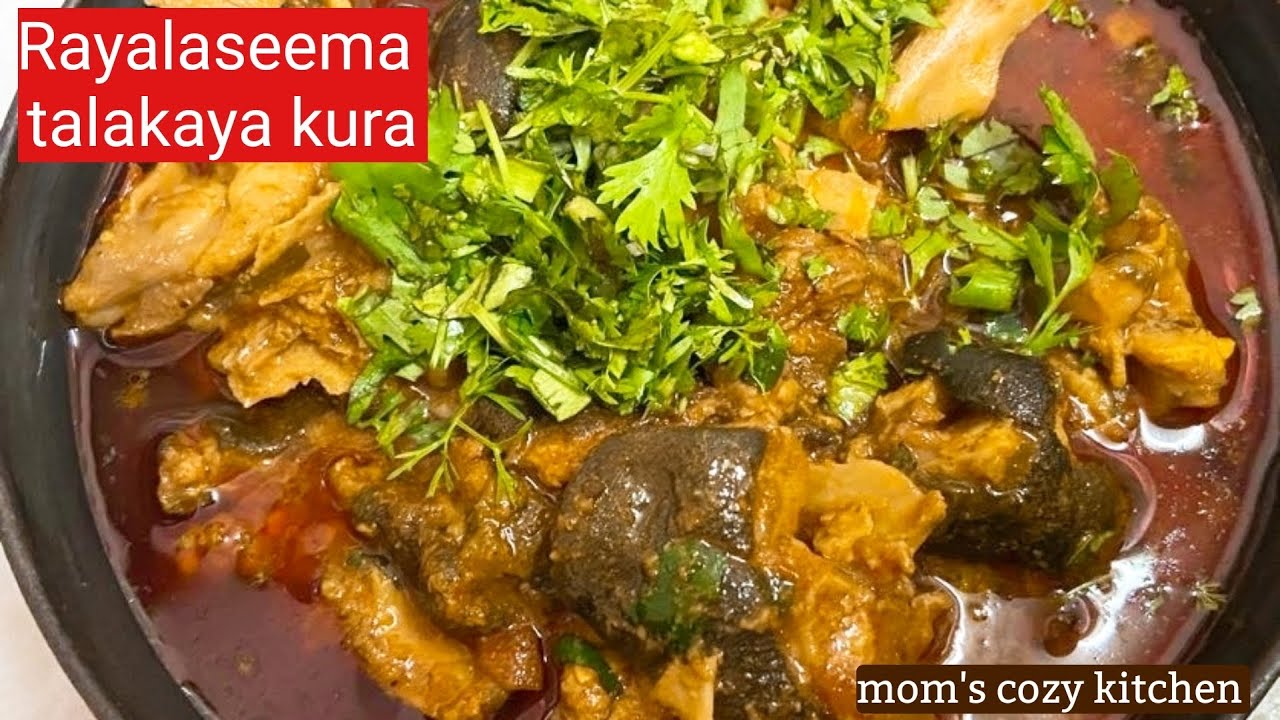 Rayalaseema Style Talakaya kura Recipe | Head mutton | Mom’s Cozy ...