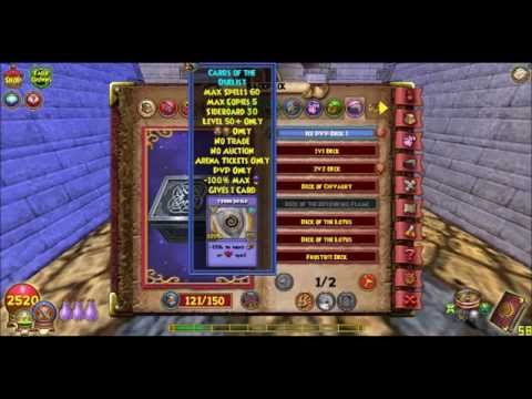 Wizard101 Level 50 Ice Deck Set Up For 1v1 UPDATED - YouTube